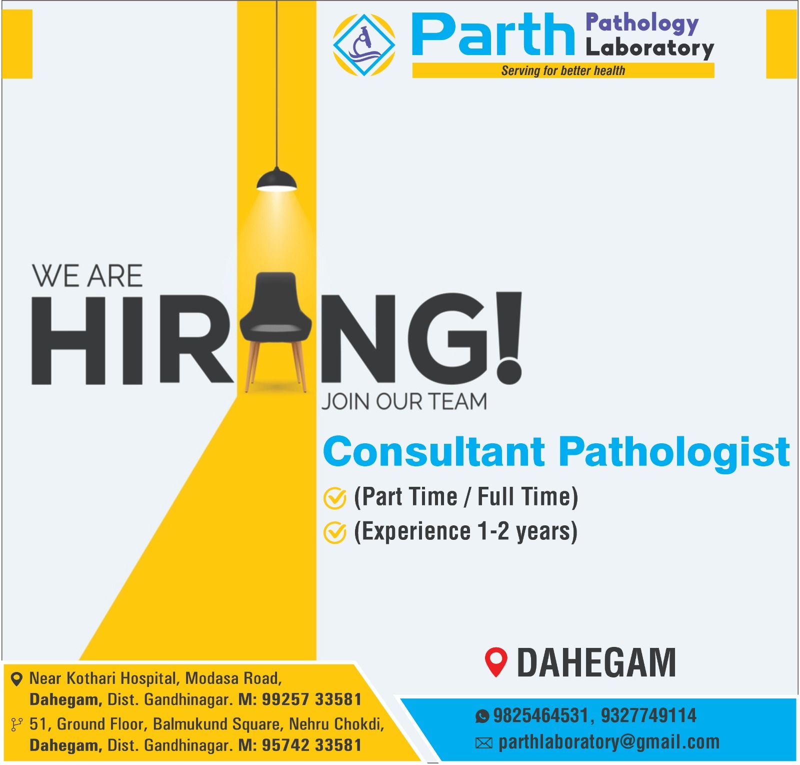 Dehgam's Leading Pathology Laboratory | Parth Laboratory